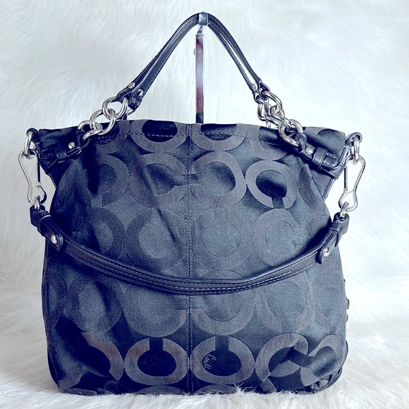 Coach | Bags | Coach Ikat Signature Canvas Leather With Matching Long ...